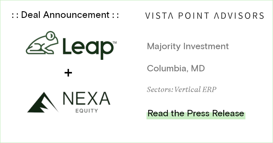 Leap Announces Majority Investment by Nexa Equity