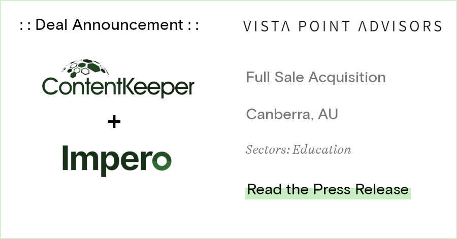 ContentKeeper Announces Acquisition by Impero Software