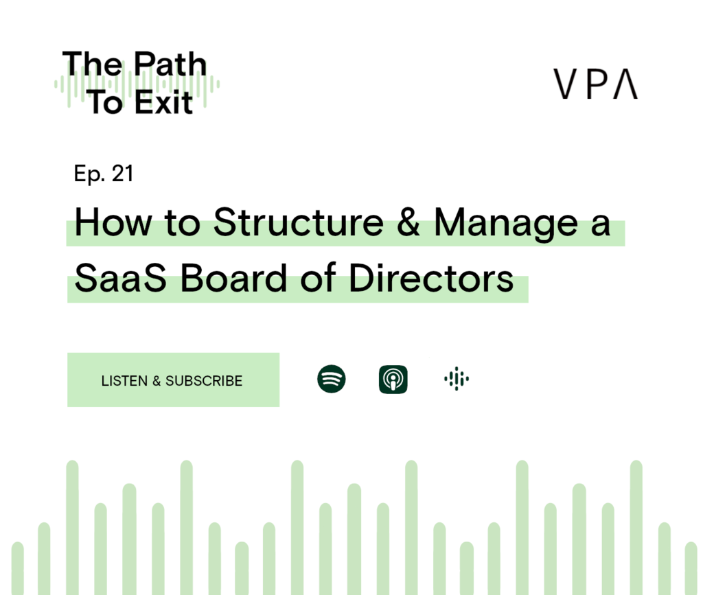 21 | How to Structure & Manage a SaaS Board of Directors