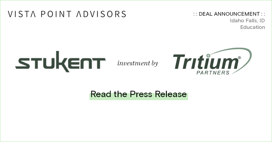 Stukent Announces Investment by Tritium Partners
